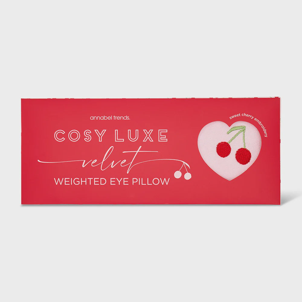 EYE REST PILLOW COSY LUXE - CHERRY VELVET – Lilly Cooper