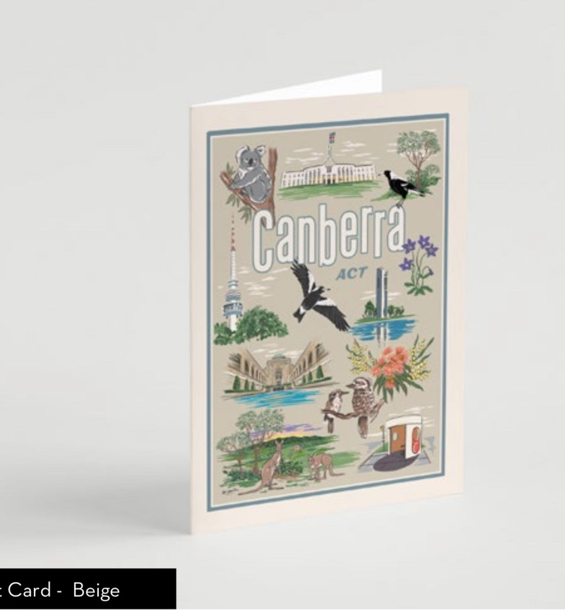 Canberra Iconic Greeting Card – Lilly Cooper