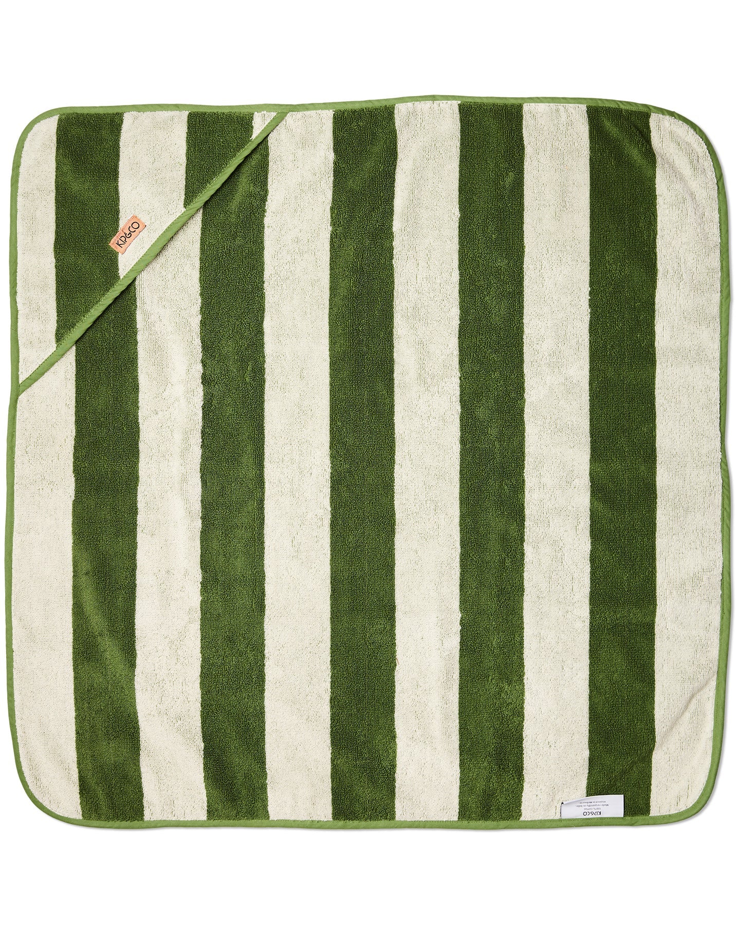Moss Stripe Terry Baby Towel – Lilly Cooper