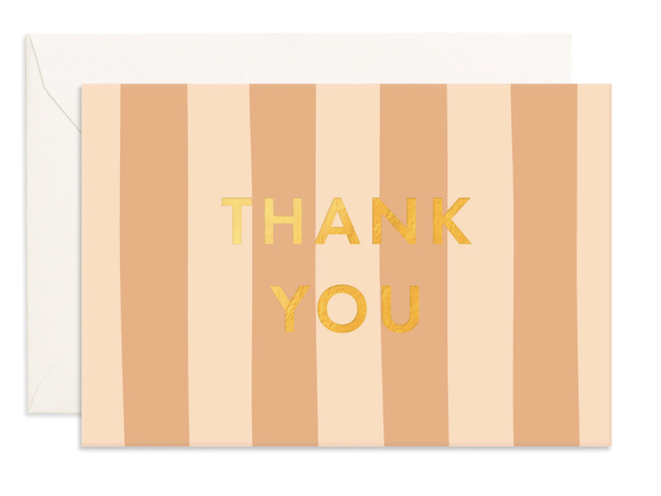Thank You - Stripe Mini Card - Lilly Cooper