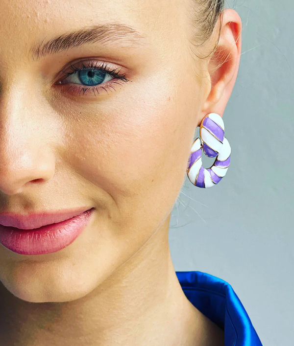 The Racing Stripe Earring - Lilly Cooper