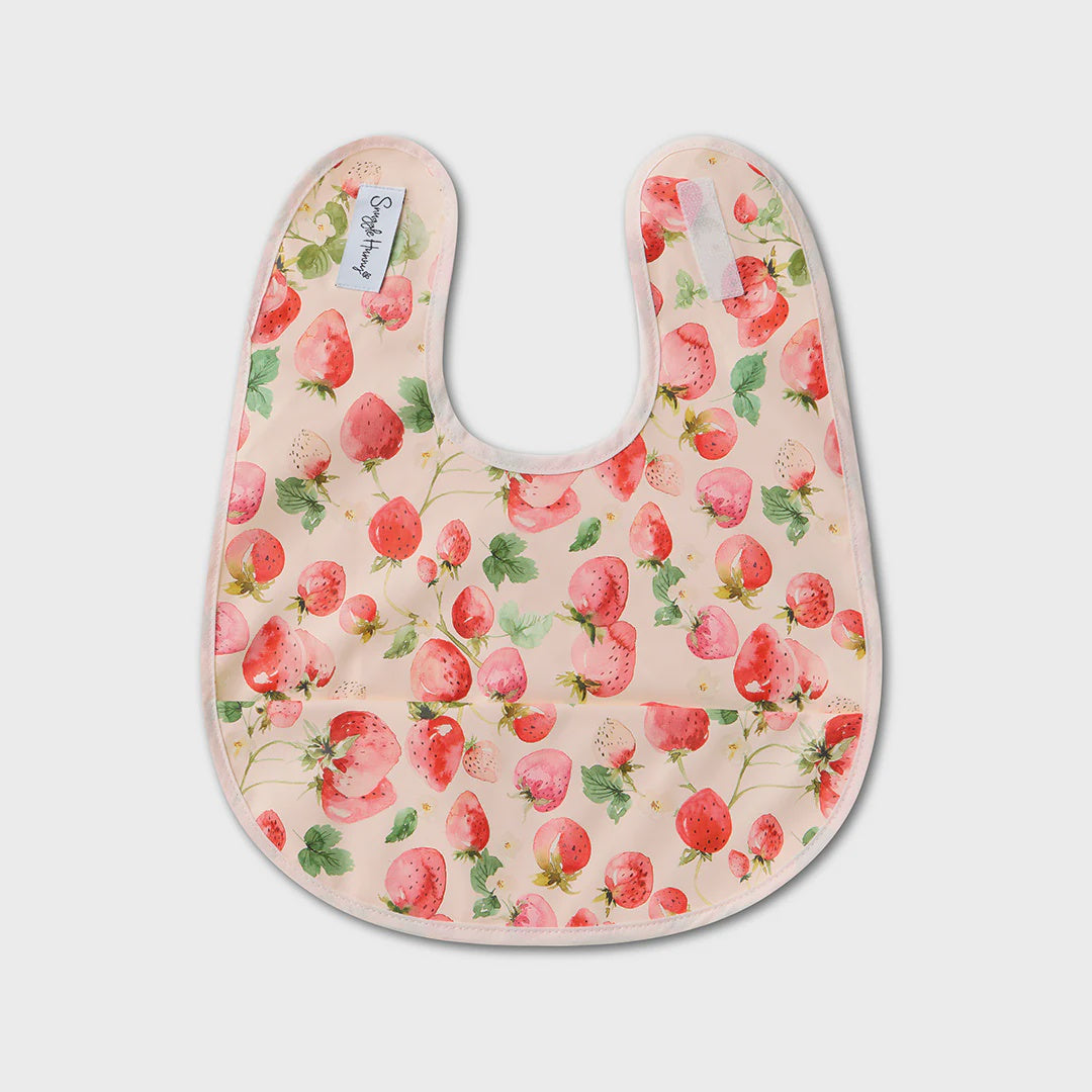 Strawberry Bib – Lilly Cooper