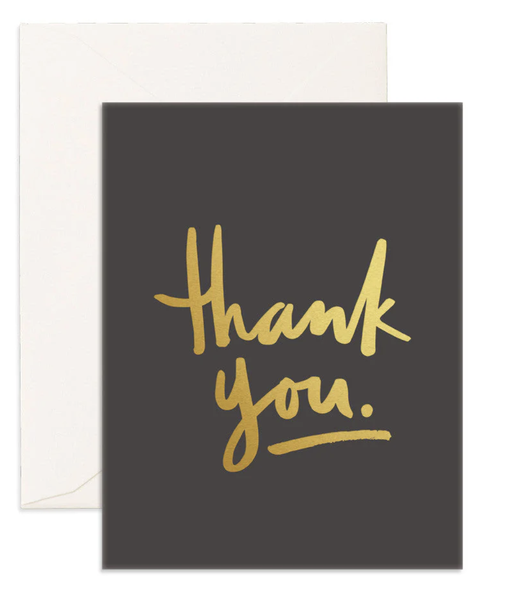 Thank You - Foil Greeting Card – Lilly Cooper