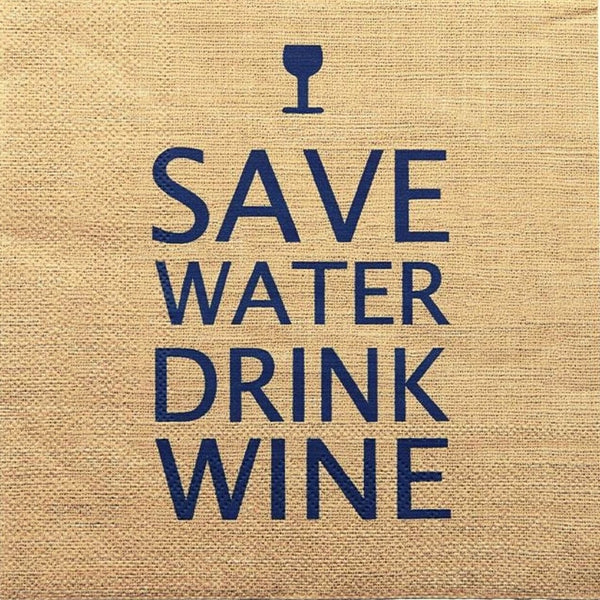 Save Water Napkins - Lilly Cooper
