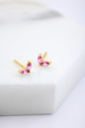 Mia Stud Earring Pink – Lilly Cooper