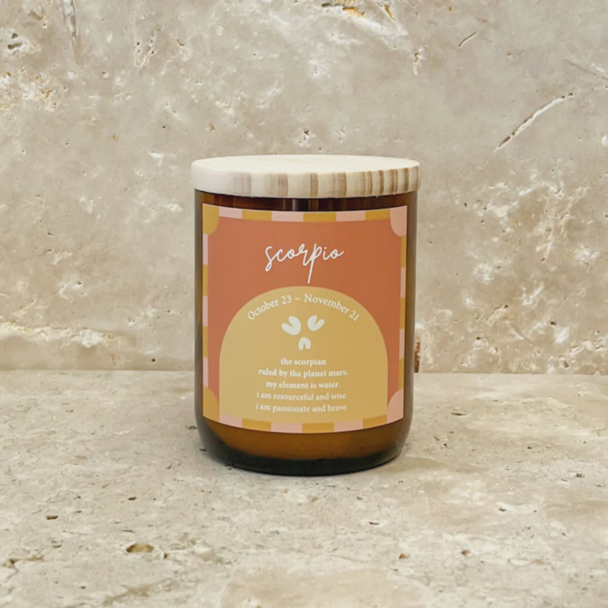 Zodiac Candle / Scorpio – Lilly Cooper